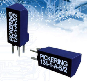 Mini relés Reed through-hole verticales